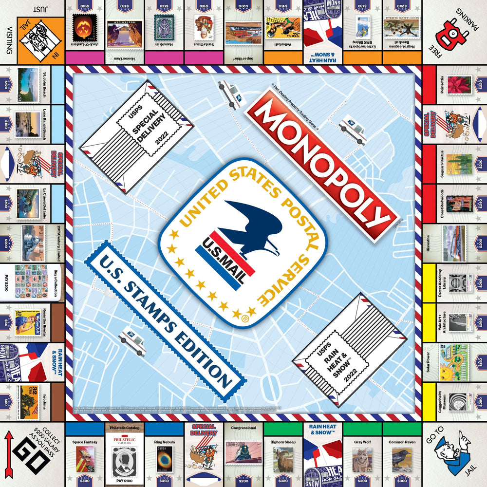 Monopoly Board Game - U.S. Stamps Edition