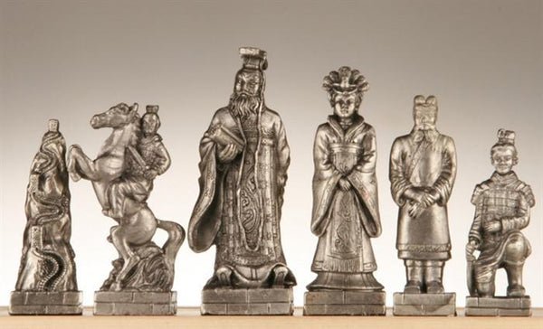 Pewter Chinese Qin Chessmen