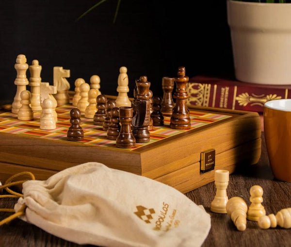 Rainbow Style Multi Game Set - Chess, Backgammon, Ludo, Snakes and Lad ...