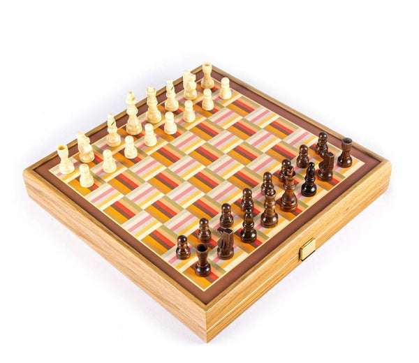Rainbow Style Multi Game Set - Chess, Backgammon, Ludo, Snakes and Lad ...