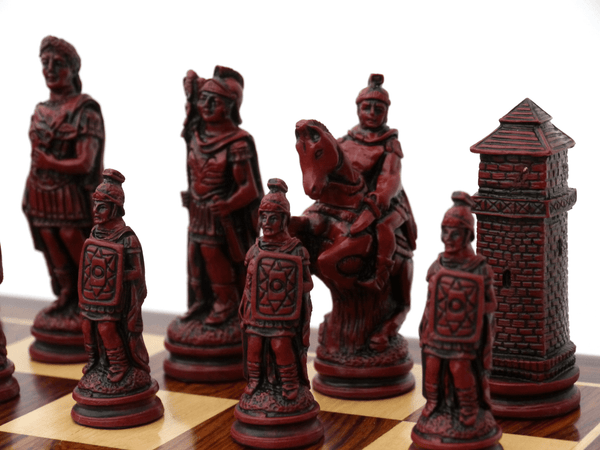 Roman Chess Pieces by Berkeley - Cardinal Red – Chess House