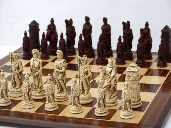 Roman Chess Pieces by Berkeley - Cardinal Red – Chess House