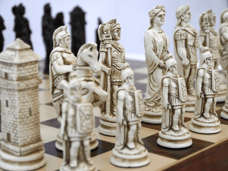 Roman Themed Chess Pieces