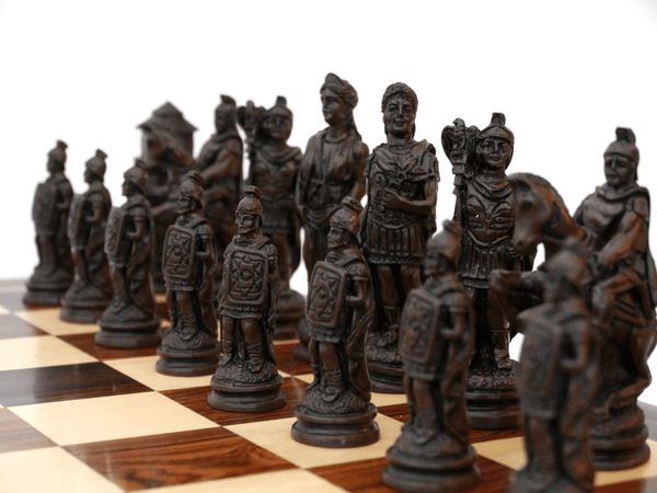 Roman Chess Pieces by Berkeley - Russet Brown – Chess House