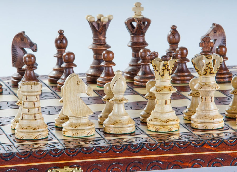 SINGLE REPLACEMENT PIECES: 20" Royal Wooden Chess Set