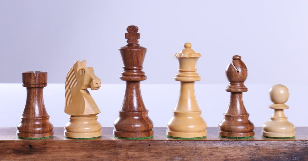SINGLE REPLACEMENT PIECES: 3 3/4" Timeless Chess Pieces - Sheesham & B