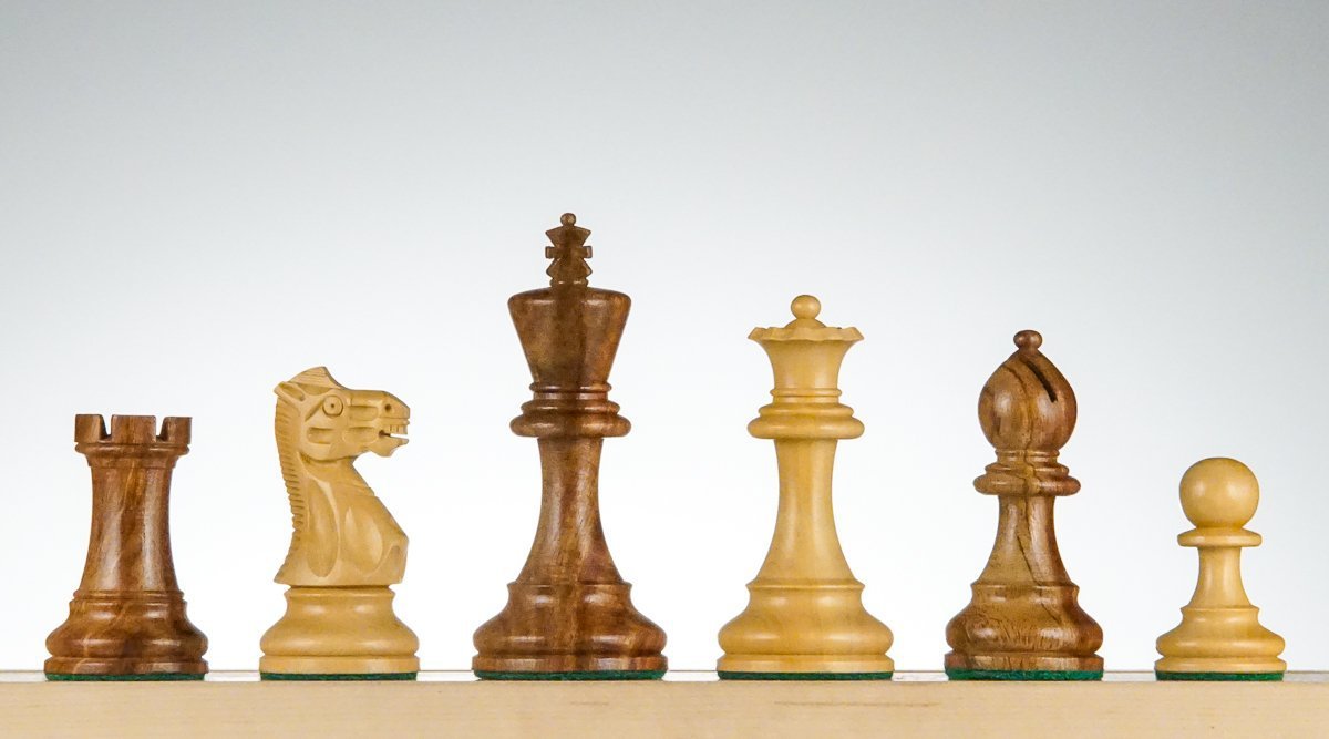 SINGLE REPLACEMENT PIECES: 4" Grandmaster Series Chess Pieces - Acacia