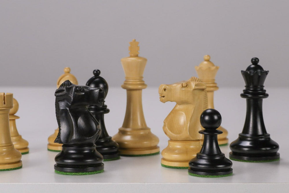 SINGLE REPLACEMENT PIECES: Ebonized Fischer Style Chess Pieces