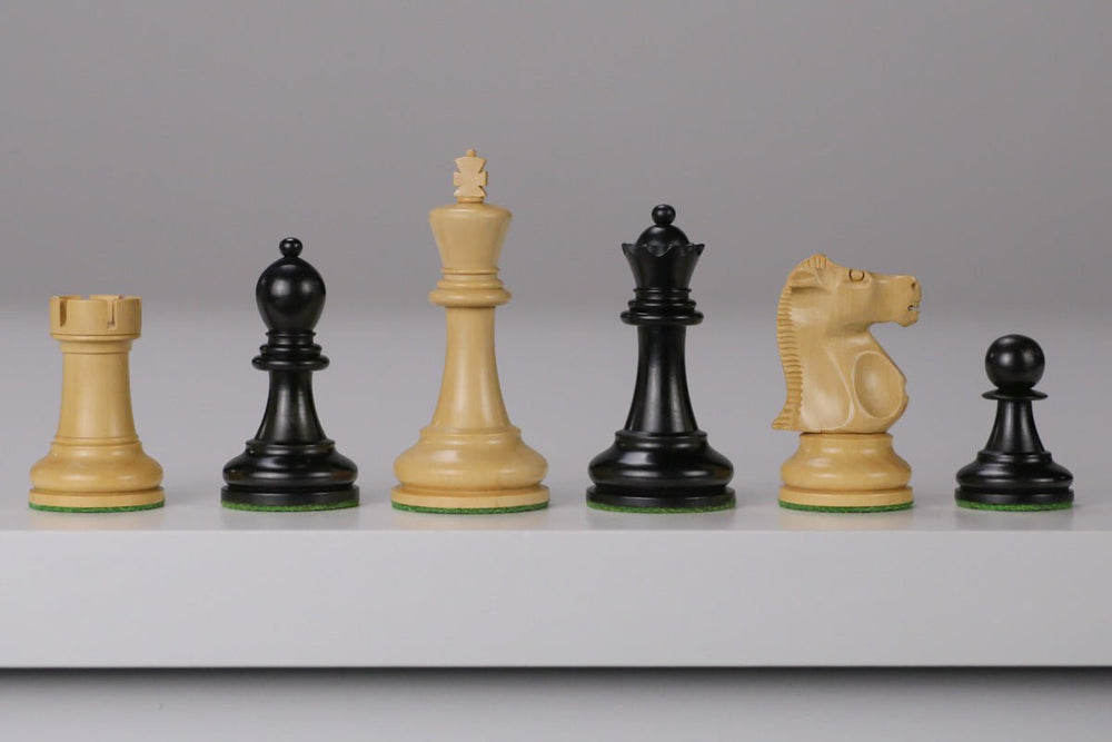SINGLE REPLACEMENT PIECES: Ebonized Fischer Style Chess Pieces