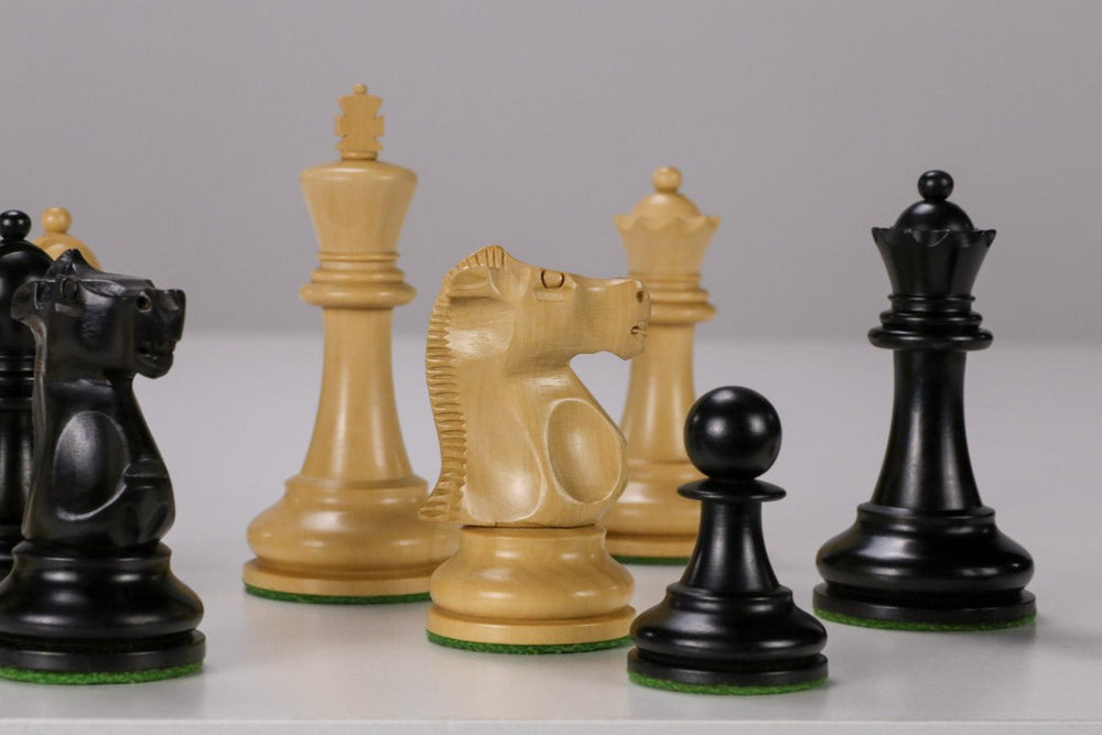SINGLE REPLACEMENT PIECES: Ebonized Fischer Style Chess Pieces