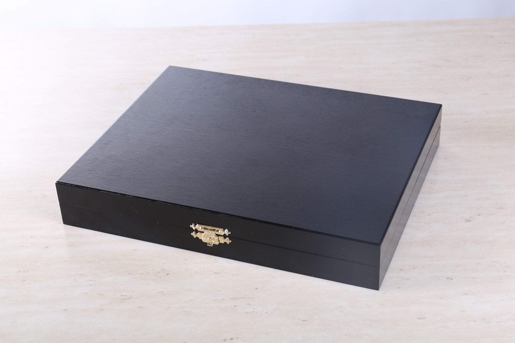 Standard Flat Wood Chess Box