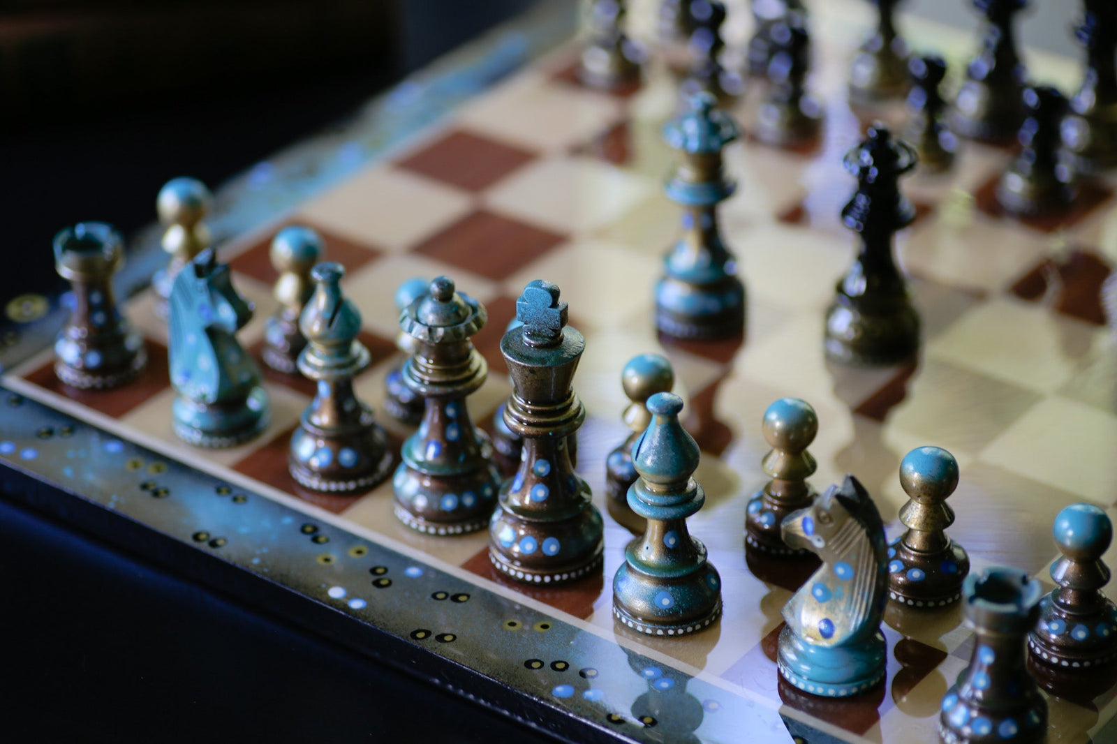 The Stoic - Sydney Gruber Painted Champions Chess Set #4