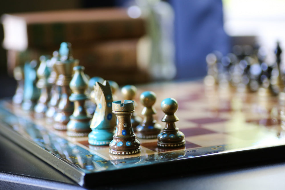 The Stoic - Sydney Gruber Painted Champions Chess Set #4