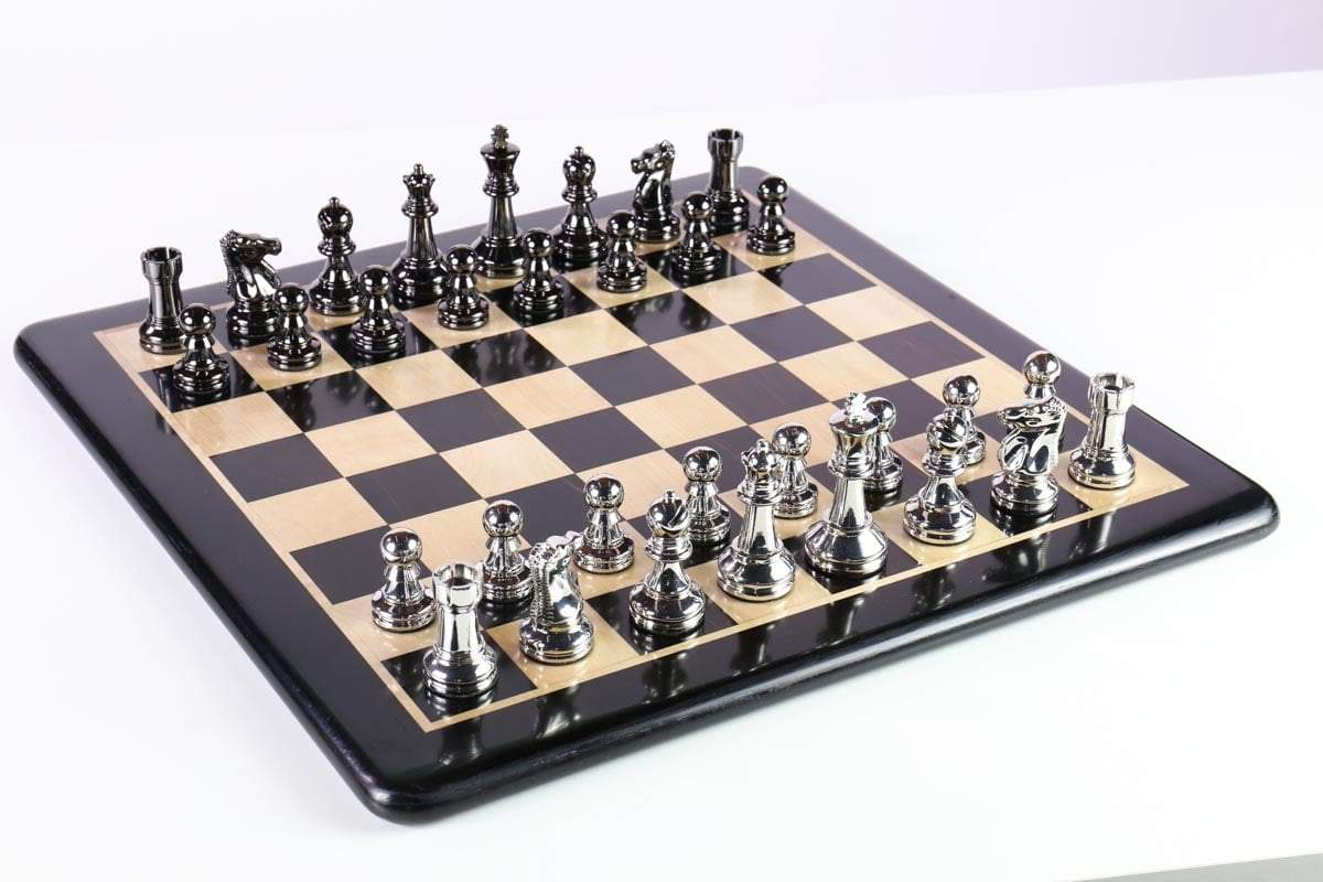 Ultimate Chess Set - Metal Meets Ebony