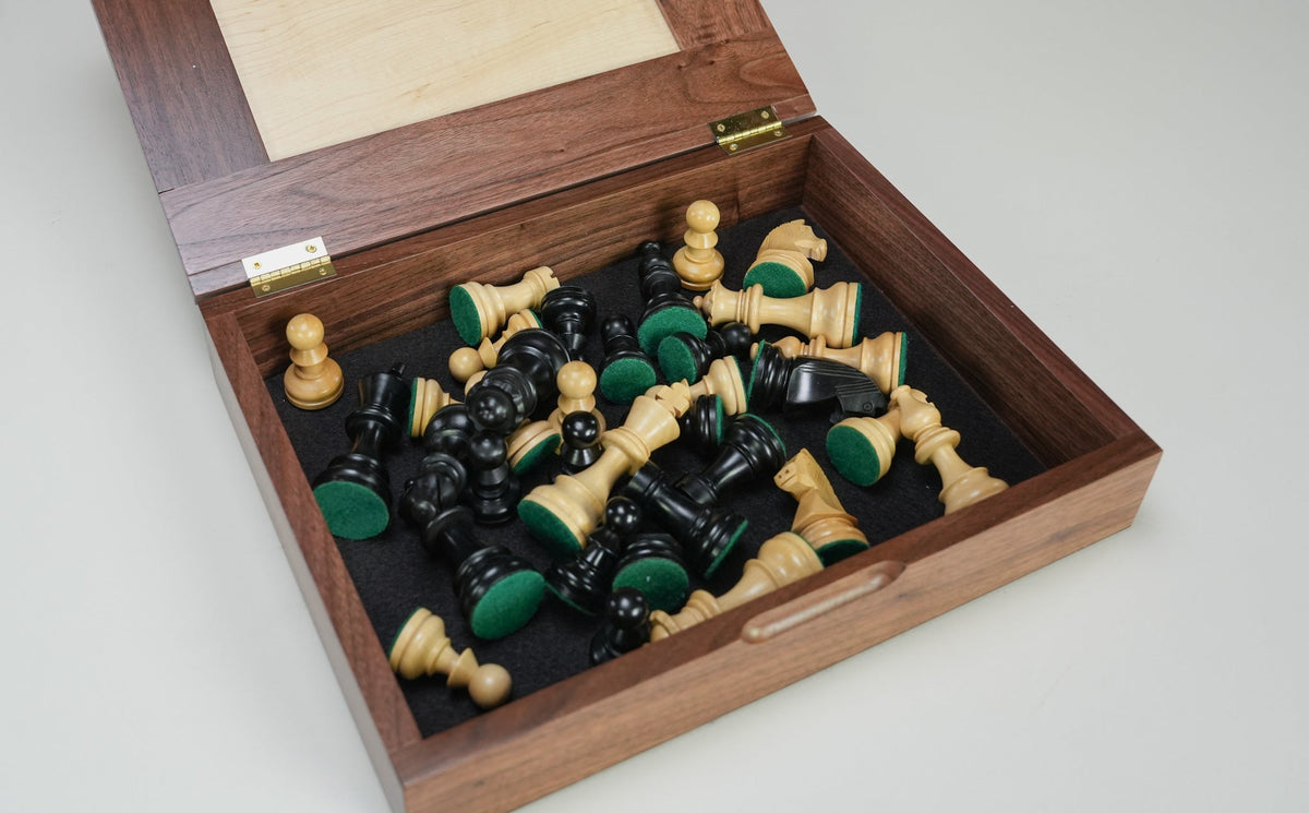 Walnut Maple Premium Hardwood Chess Box