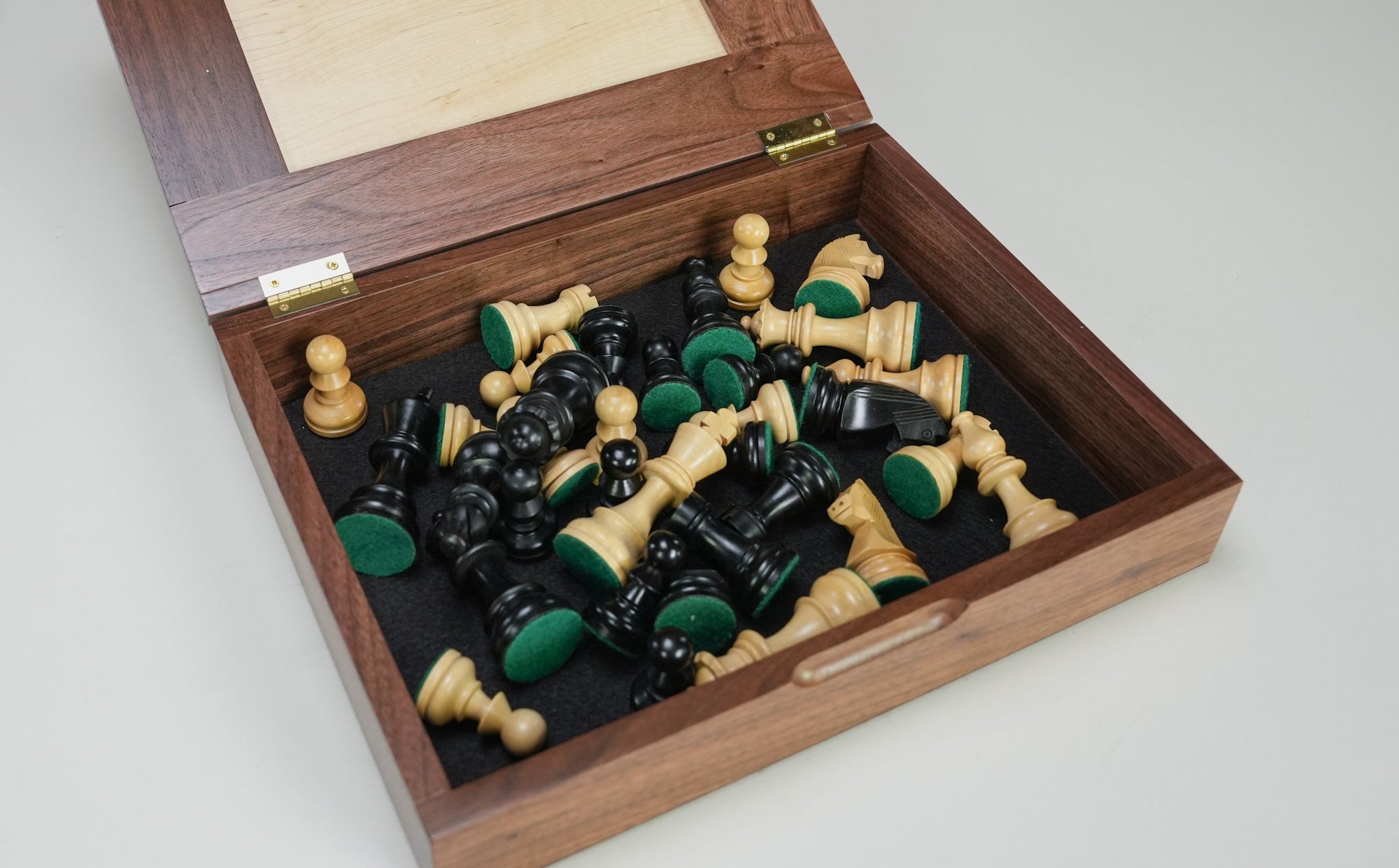 Walnut Maple Premium Hardwood Chess Box