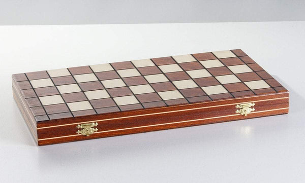 Wooden Checkers 100 squares, International Draughts – Chess House