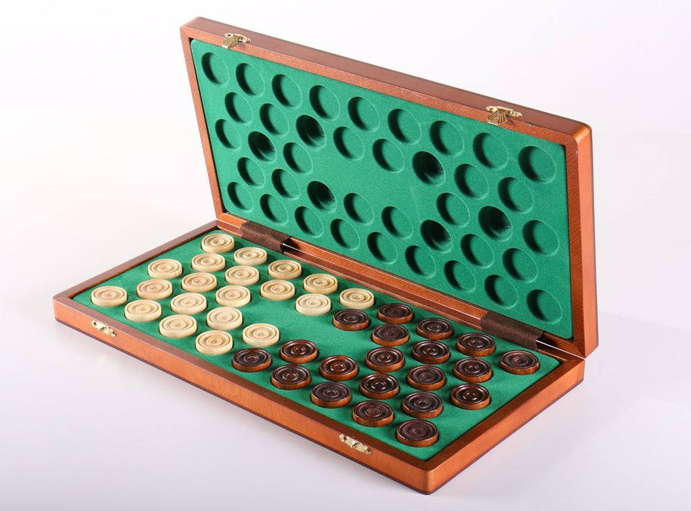 Wooden Checkers 100 squares, Smooth Surface